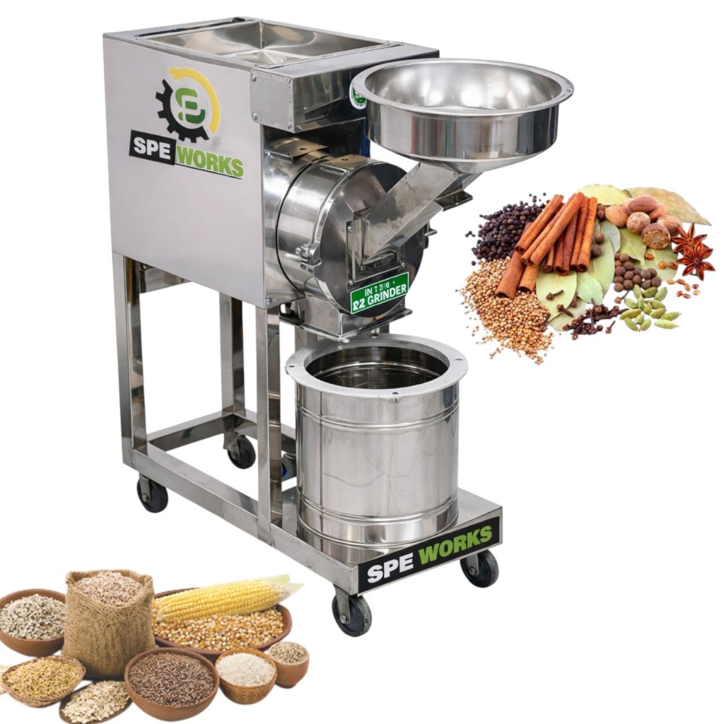 Commercial 2 in 1 Multipurpose Masala Grinding Machine/Flour Mill/Atta ...