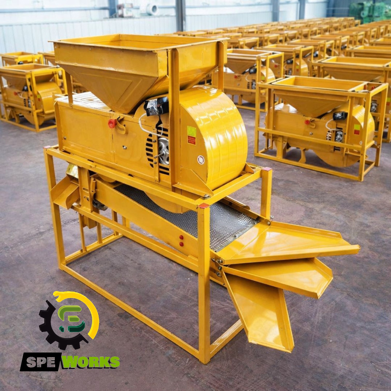 Double Motor Grain Winnower Grader and Cleaner Machine - S P ...