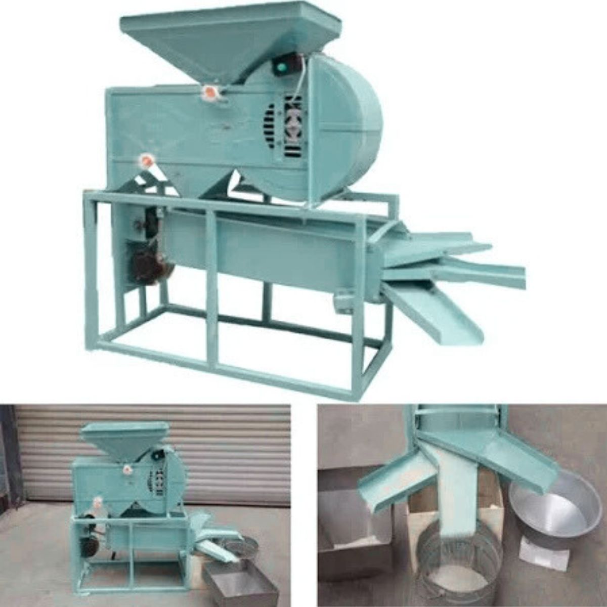 Double Motor Grain Winnower Grader and Cleaner Machine - S P ...